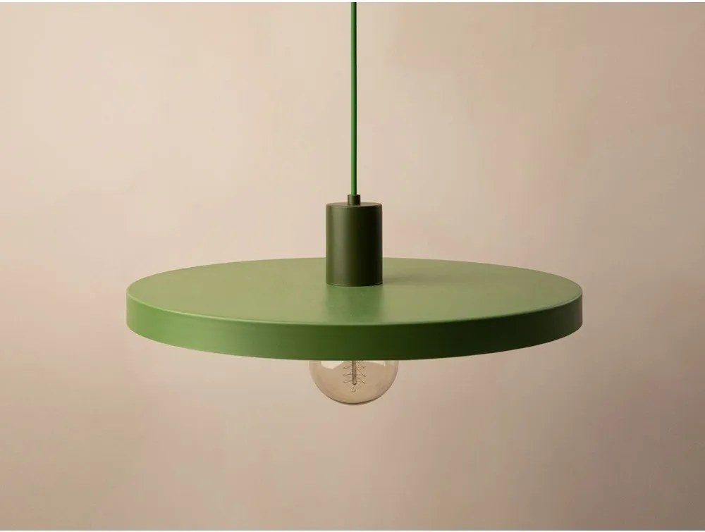 Zelené kovové závěsné svítidlo ø 40 cm Ori – Micadoni