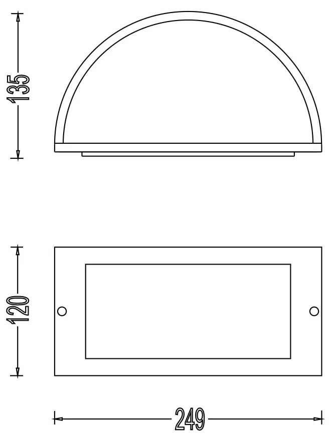 VELAMP Venkovní nástěnné světlo IS701