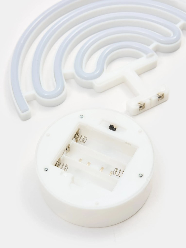 Sinsay - LED neon lamp in the shape of a rainbow - bílá