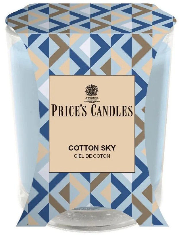 Price's vonná svíčka ve skle Cotton Sky - hoření 45h