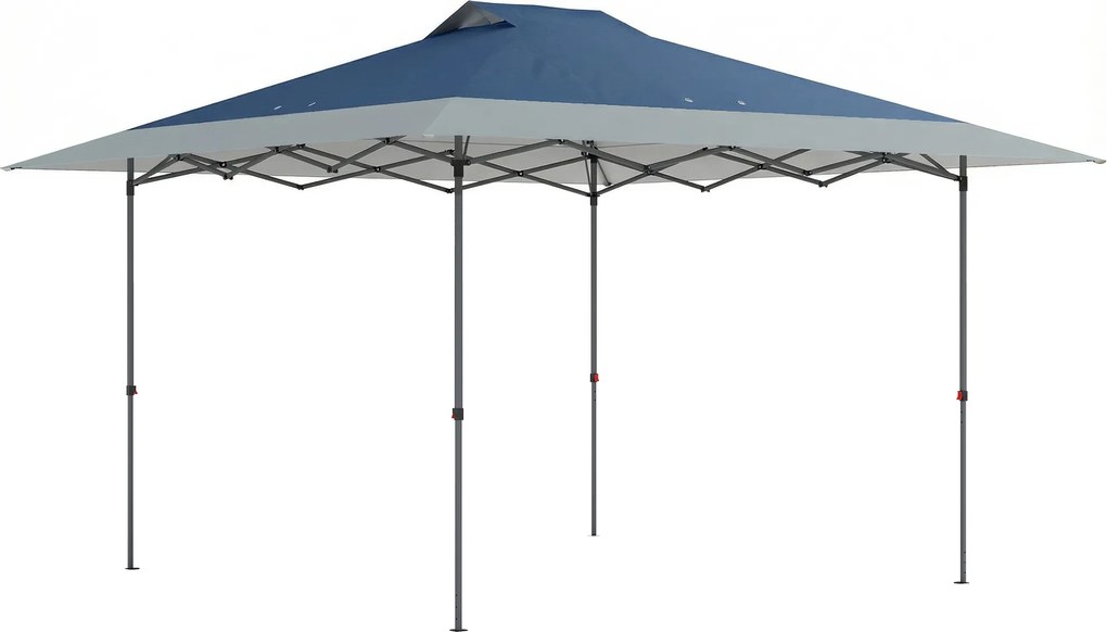 Pavilon cca 4x4m Voděodolný Stabilní Zimovzdorný Pop-up skládací pavilon s funkcí zavírání v jednom kroku UV 50+