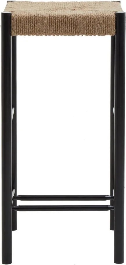 Černá/v přírodní barvě barová stolička z bukového dřeva (výška sedáku 72 cm) Bandar – Premier Housewares