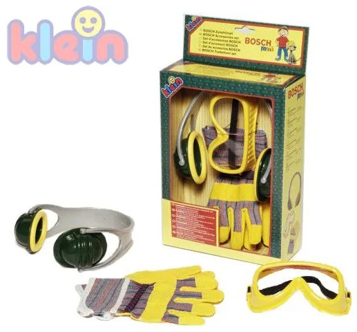 KLEIN Pracovní dětský set rukavice se sluchátky a ochrannými brýlemi 238535