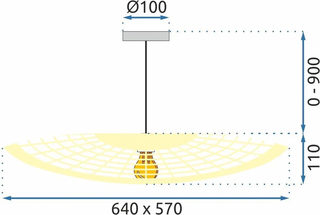 Toolight Boho, stropní svítidlo 1xE27 APP1541-1CP, hnědá-černá, OSW-06977