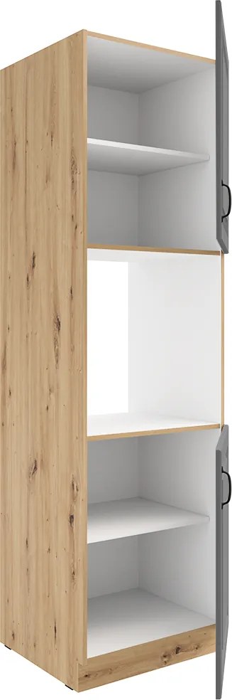 Kuchyňská linka STILO ad | 120 + 230 cm | PREMIUM BOX zásuvky | UNI dvířka | artisan/šedá