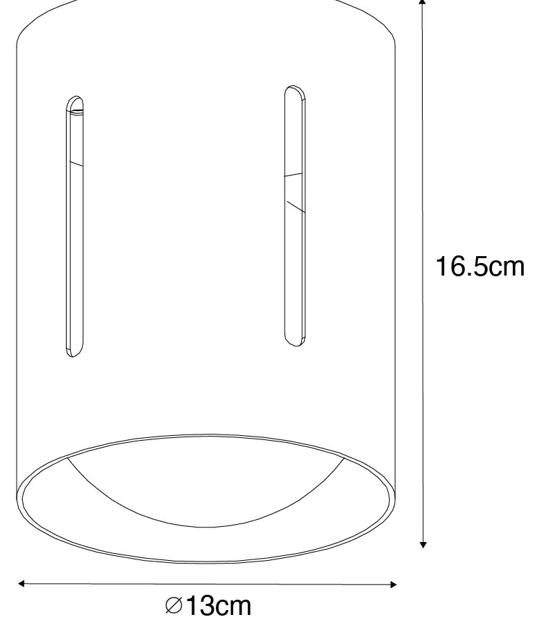Designové stropní svítidlo bílé - Yana