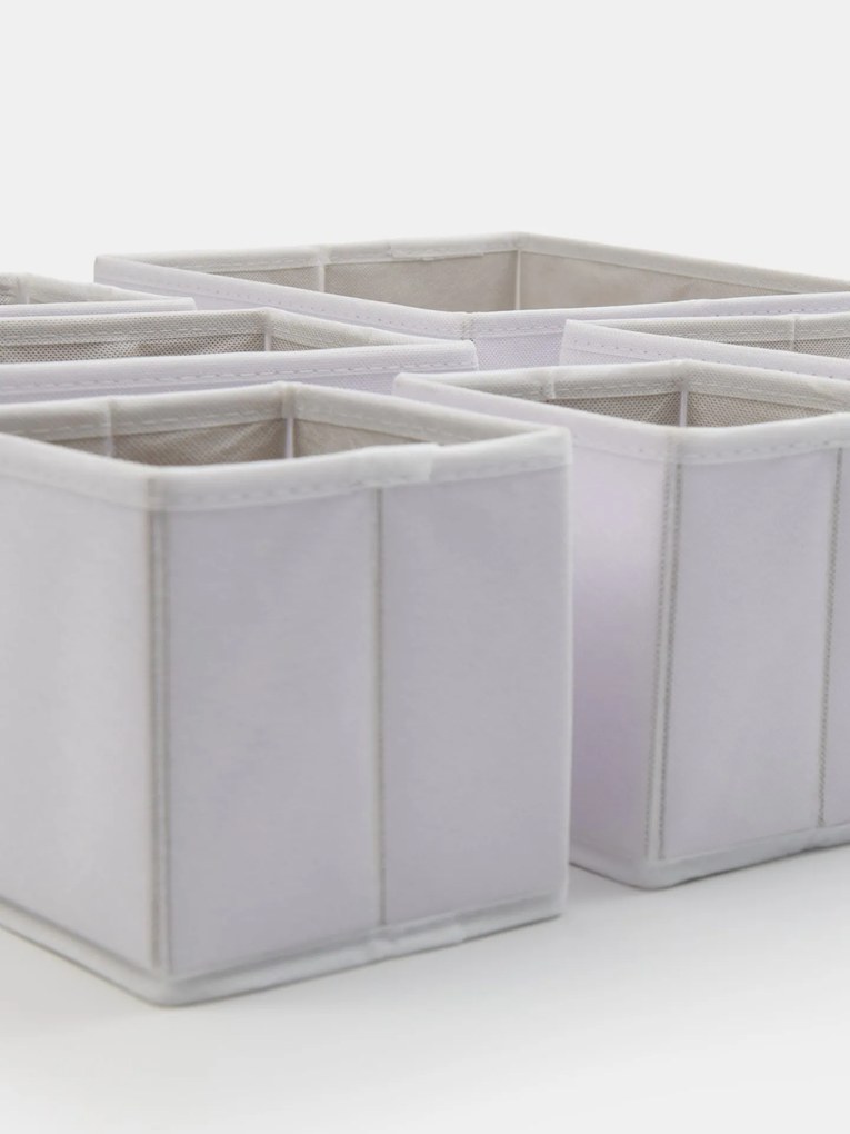 Sinsay - Sada organizérů do skříně 6-pack - bílá