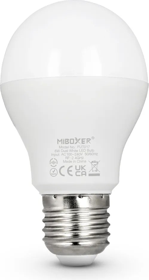 LED Solution Mi-Light MiBoxer RF LED žárovka CCT 6W E27 FUT017