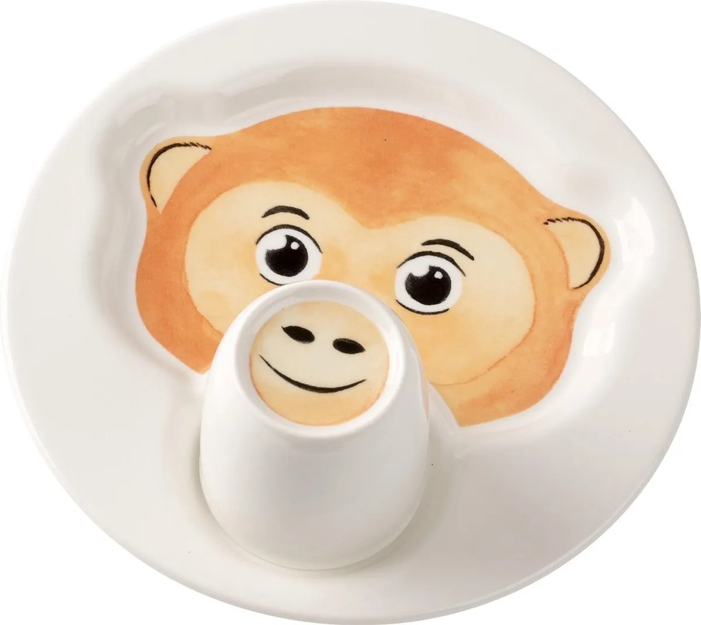 Villeroy&Boch Villeroy & Boch Animal Friends Dětská Sada Opička - hrnek a talíř, 2ks