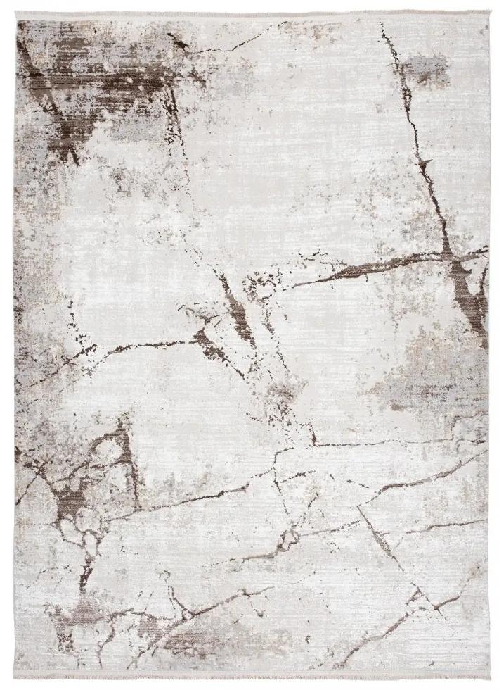 Krémový designový vintage koberec s abstraktním vzorem Šířka: 160 cm | Délka: 230 cm