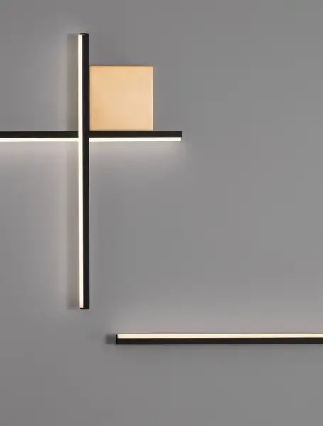 Designové nástěnné svítidlo Cross 50 zlatá