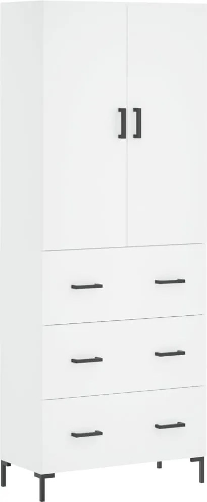 Skříň highboard bílá 69,5 x 34 x 180 cm kompozitní dřevo 3195843