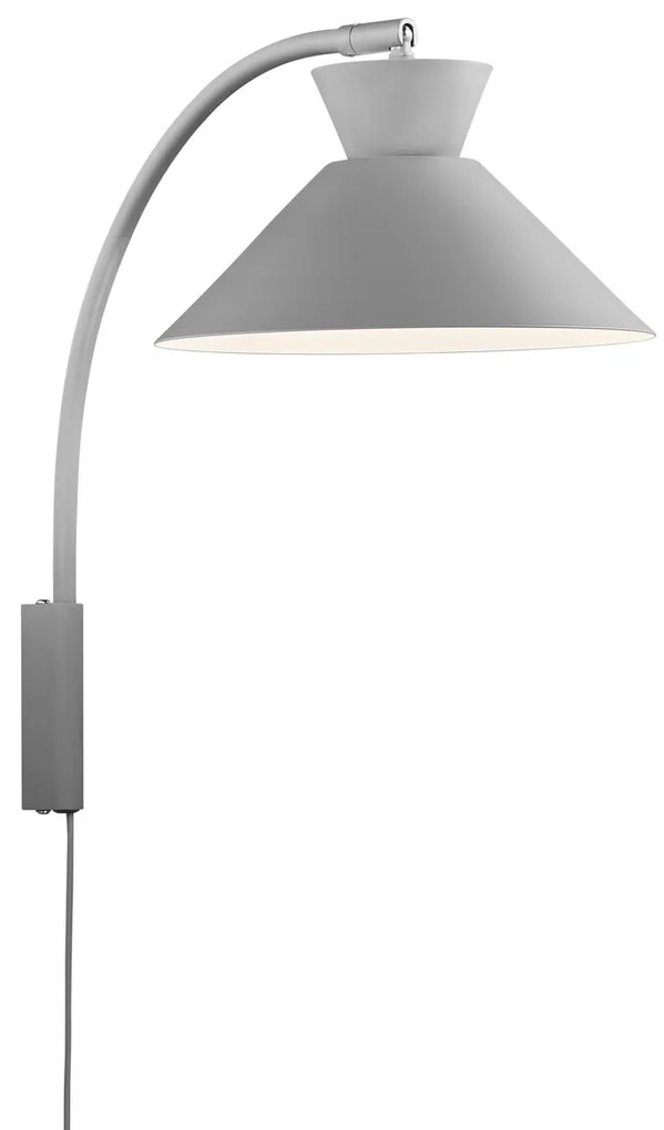 NORDLUX Nástěnné lampa s vypínačem DIAL, 1xE27, 40W, šedá 2213371010