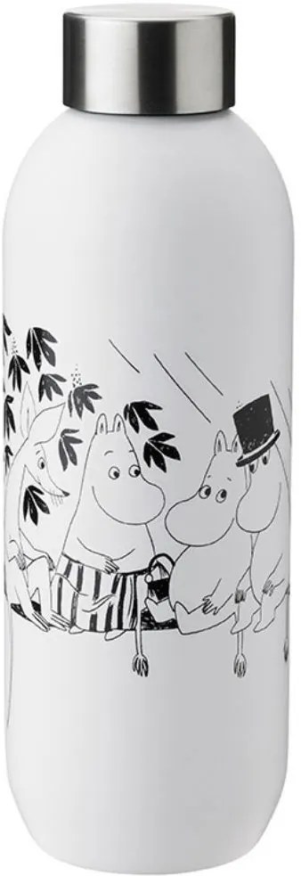 Stelton to go click moomin cestovní láhev 0,75 l matná bílá
