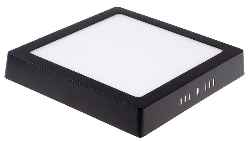 T-LED 102154 BPS12 LED panel 12W přisazený černý čtverec Denní bílá