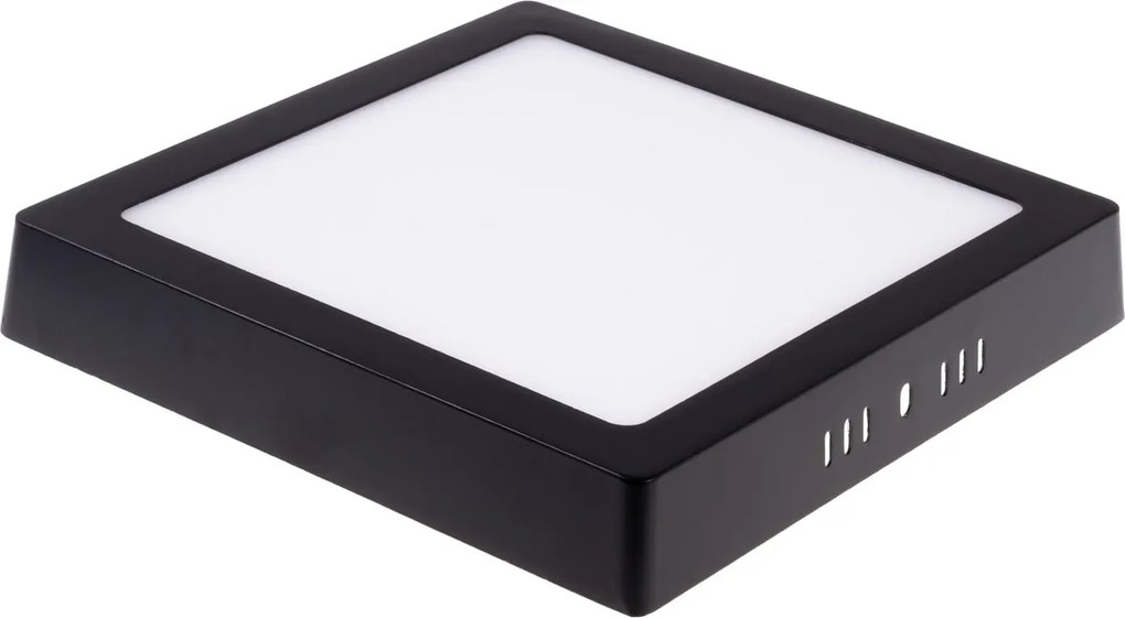 T-LED 102155 BPS12 LED panel 12W přisazený černý čtverec Studená bílá
