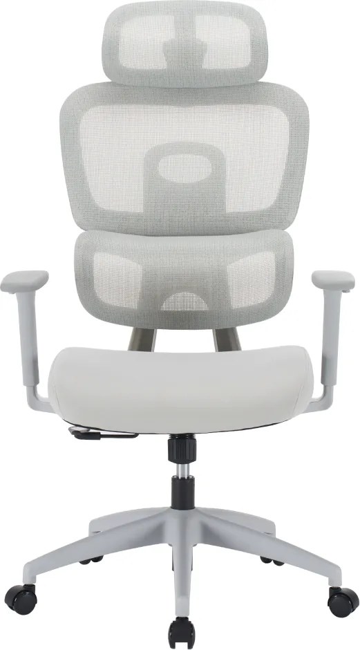Ergonomická kancelářská židle NEONIT - šedá síťovina / nosnost 150 kg