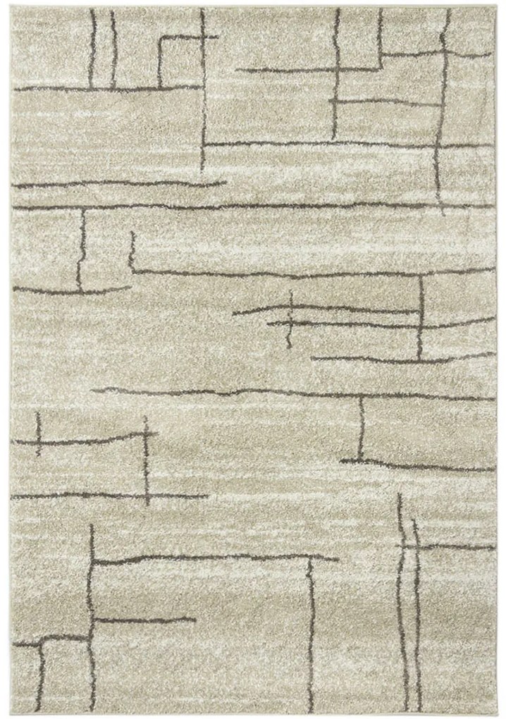 Koberce Breno Kusový koberec DOUX 8022/IS2W, Béžová, Vícebarevné, 67 x 120 cm