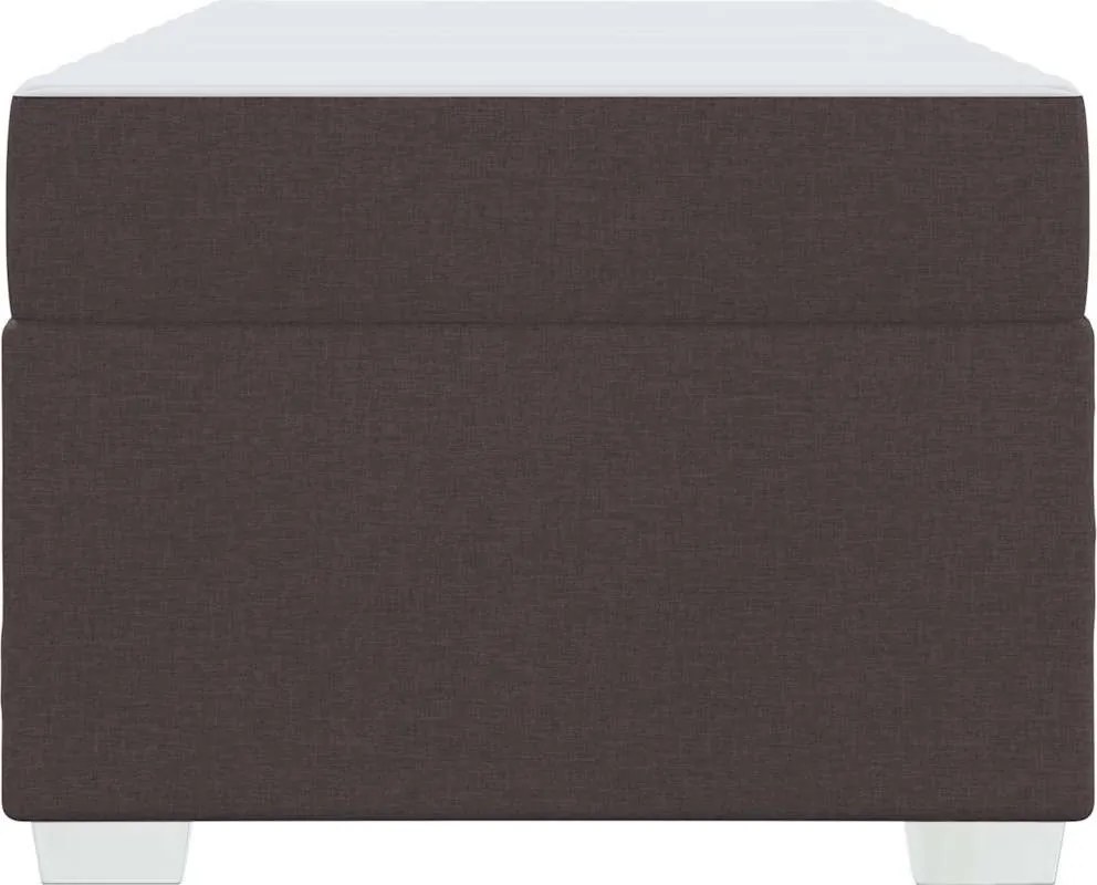 Rám postele s matrací Tmavě hnědá 90 x 190 cm textil 3399155