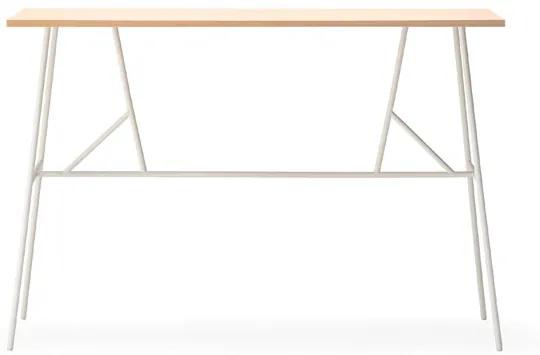 BILLIANI - Vysoký stůl s kovovou podnoží a dřevěnou deskou PUCCIO 722