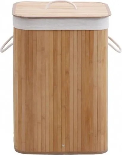 TRENDIE Bambusový koš na prádlo 72l světle hnědý + DÁREK