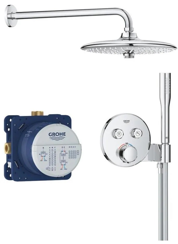 GROHE 34878000 - Sprchový systém PRECISION SMARTCONTROL 260 mm lesklý chrom