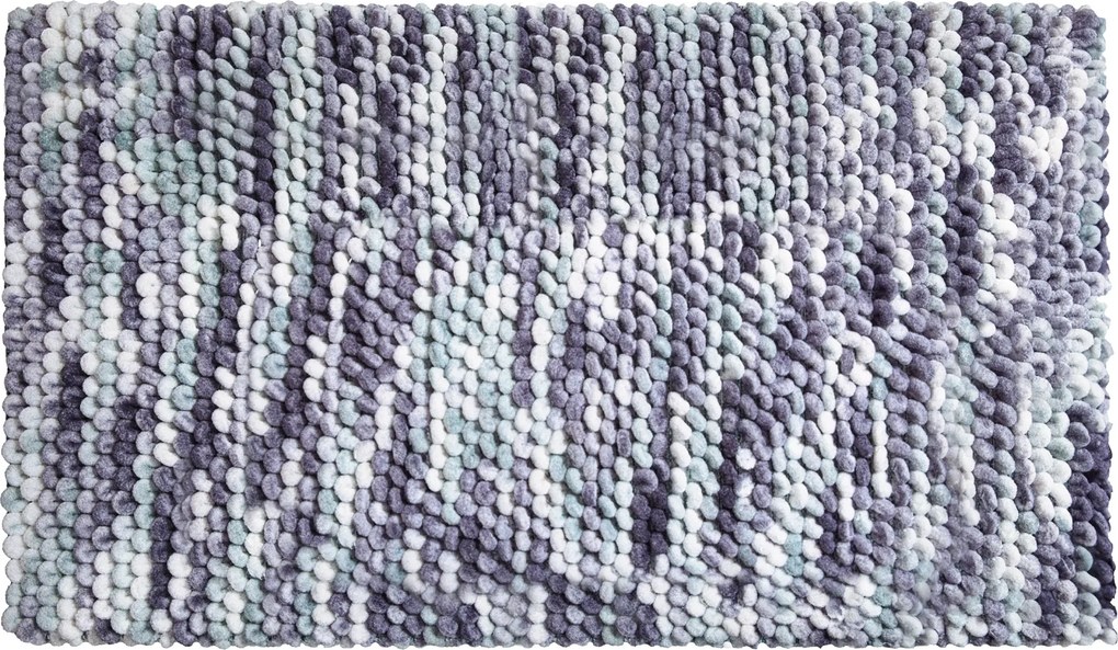 LineaDue PUNTO - Koupelnová předložka stříbrná šedá Rozměr: 50x60 cm