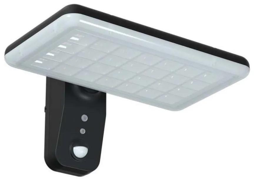 V-Tac LED Solární nástěnné svítidlo se senzorem LED/15W/3,2V 4000K/6000K IP65 černá VT1514
