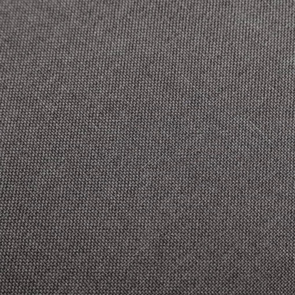 Barové židle 2 ks tmavě šedé textil,  289368