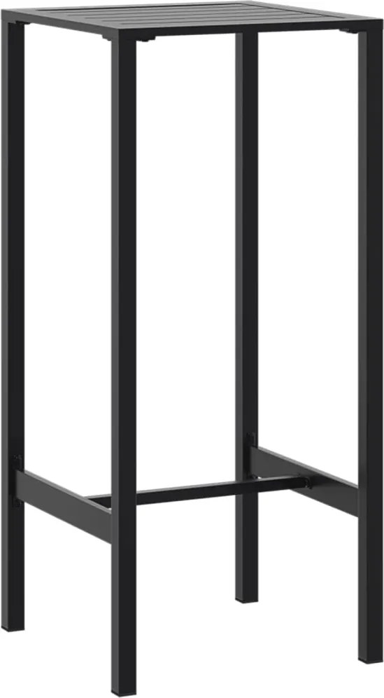 3dílný zahradní barový set černý práškově lakovaná ocel 3283750