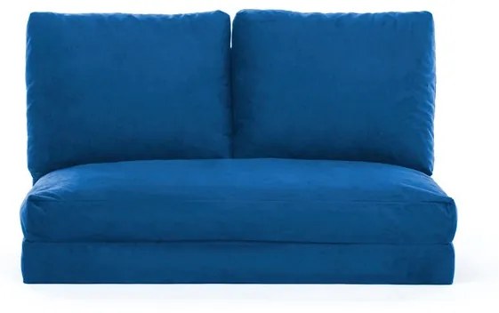 Designová rozkládací pohovka Wandella 120 cm modrá