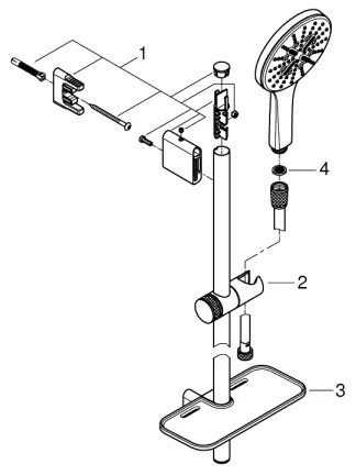 GROHE 26546000 - Sprchový set RAINSHOWER SMARTACTIVE 600 mm lesklý chrom