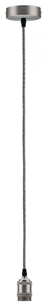 Závěsná lampa Paulmann Vintage-Pendel E27-patice šedá/nikl kartáčovaný 503.22 P 50322 50322