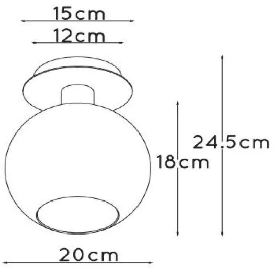 Lucide 74114/01/30 - Stropní svítidlo MARIUS 1xE27/40W/230V černá