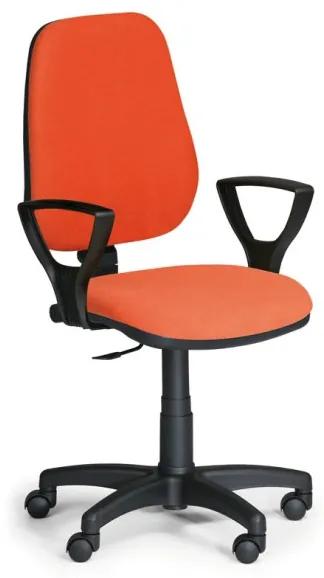 Euroseat Kancelářská židle COMFORT PK s područkami, oranžová