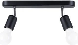 Stropní svítidlo SOLLUX FORNES 2 černé E27 2x60W bez žárovky SL.1121