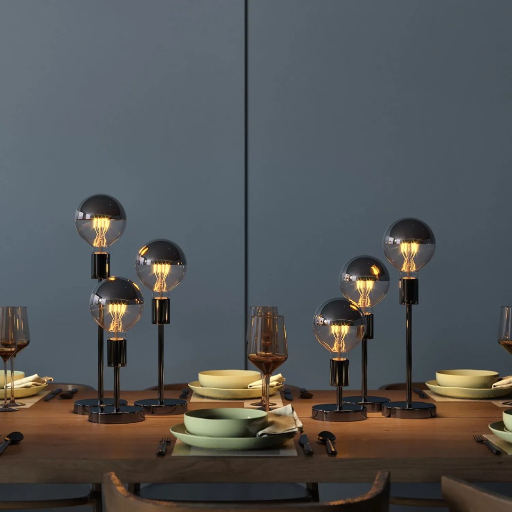creative cables Kovová stolní lampa Alzaluce Velikost: 25 cm, Barva: Měď