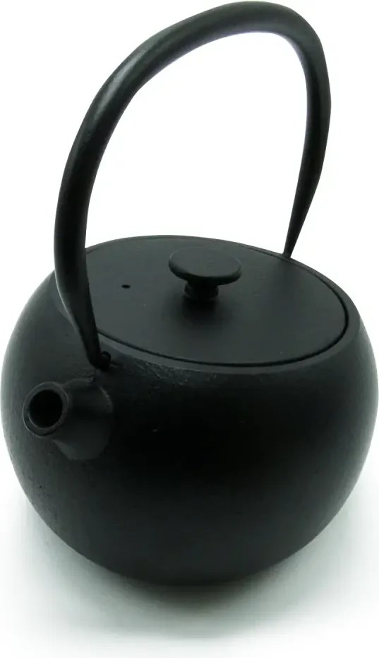 Litinová konvice Guizhou 0,75 l – černá, moderní design, s nerezovým sítkem