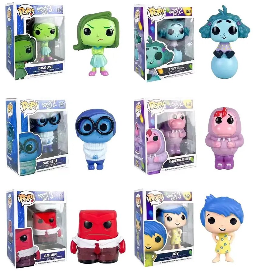Postavičky Funko POP V hlavě 2 (Inside Out 2) Varianty: A) sada 6 ks