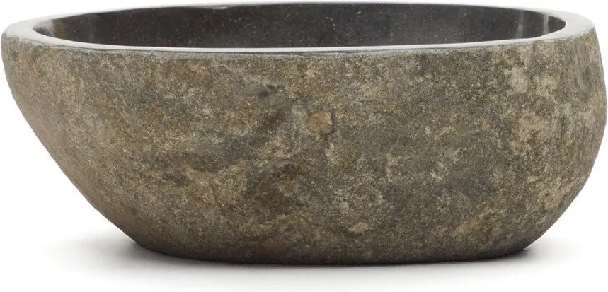 Šedé kamenné kulaté umyvadlo ø 40 cm Tetsu – Kave Home