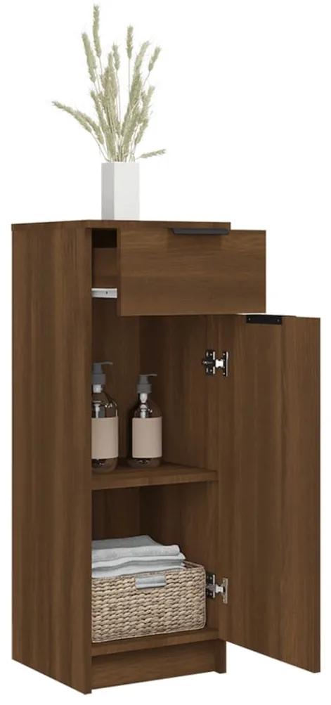 Koupelnová skříňka hnědý dub 32 x 34 x 90 cm kompozitní dřevo - Default Title