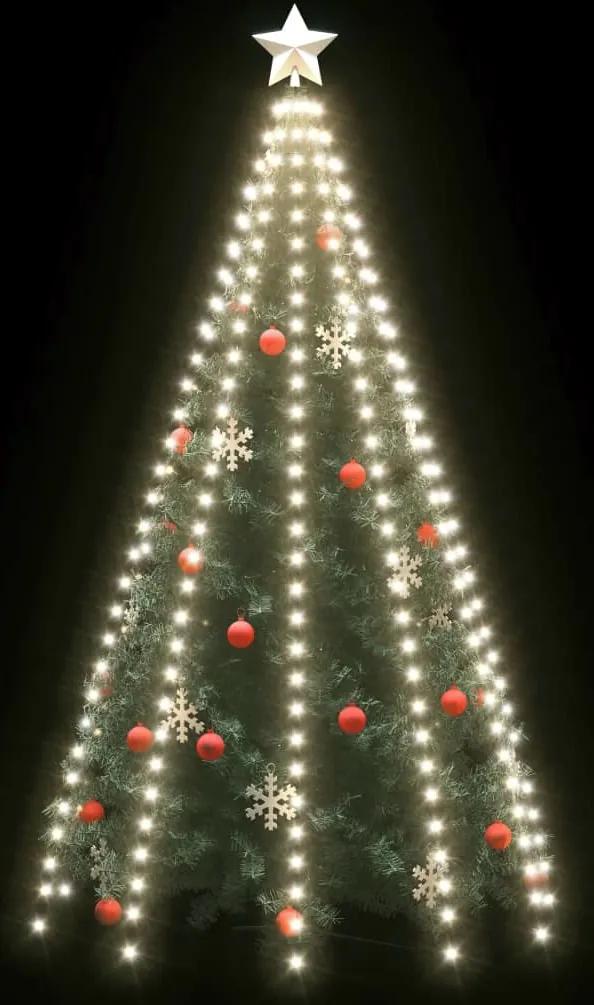 vidaXL Světelná síť na vánoční stromek 250 ch LED diod 250 cm [328885] Barva: Studená bílá
