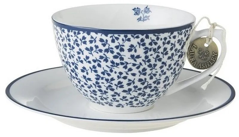 Šálek na cappuccino Floris blue 260ml, Laura Ashley UK