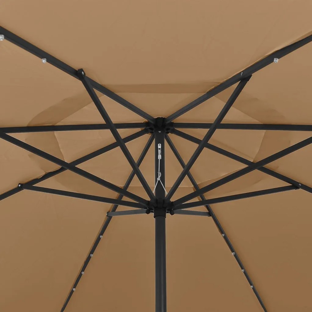 Zahradní Slunečník S Led Osvětlením 400 Cm
