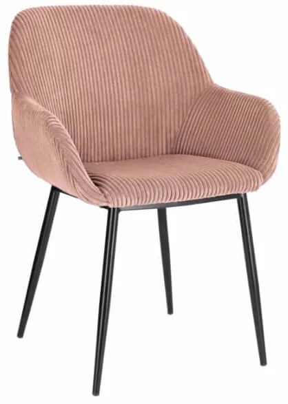 Židle franco manšestr růžová MUZZA