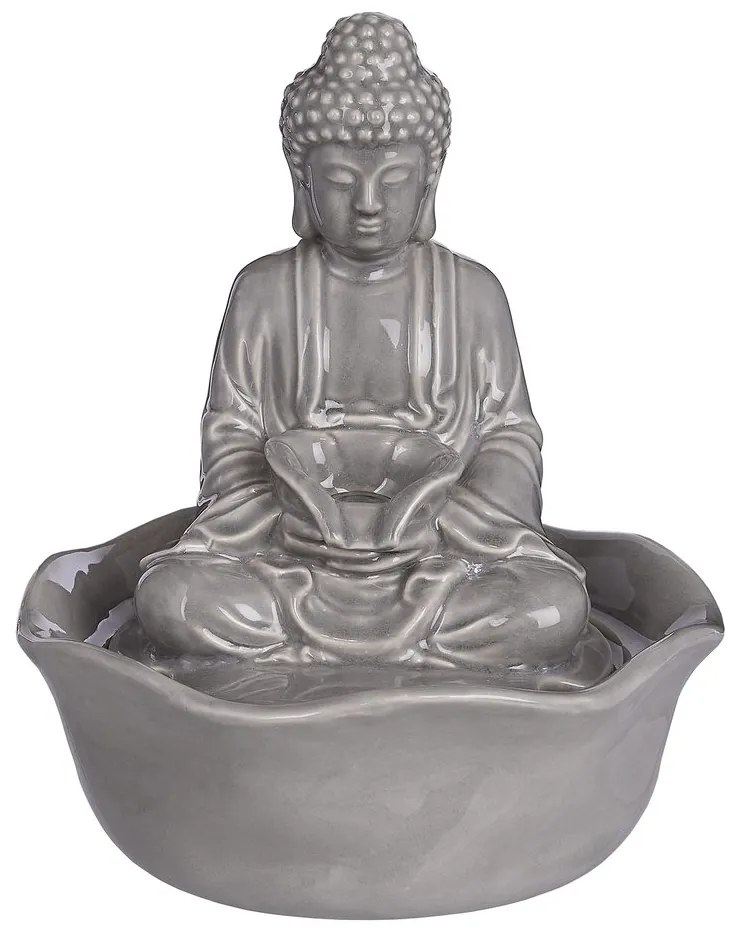 BALANCE Stolní fontána Buddha - šedá