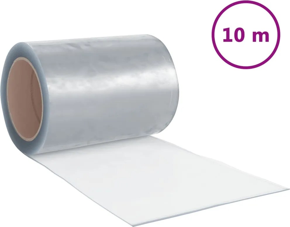 Závěs do dveří průhledný 300 mm x 2,6 mm 10 m PVC 153859