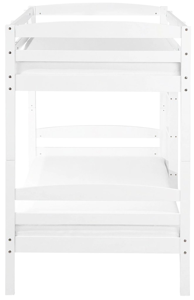 Bílá patrová postel 90 x 200 cm REGAT Beliani