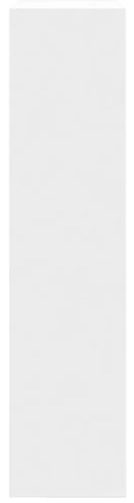 Botník bílý 60 x 21 x 87,5 cm kompozitní dřevo - Default Title