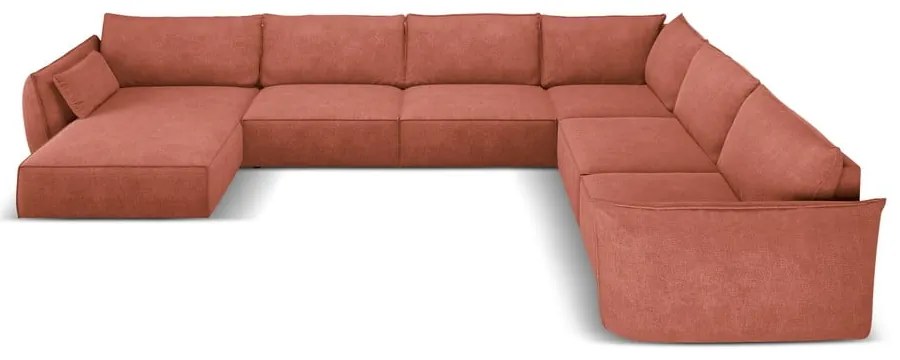 Červená rohová pohovka (pravý roh) Vanda – Mazzini Sofas